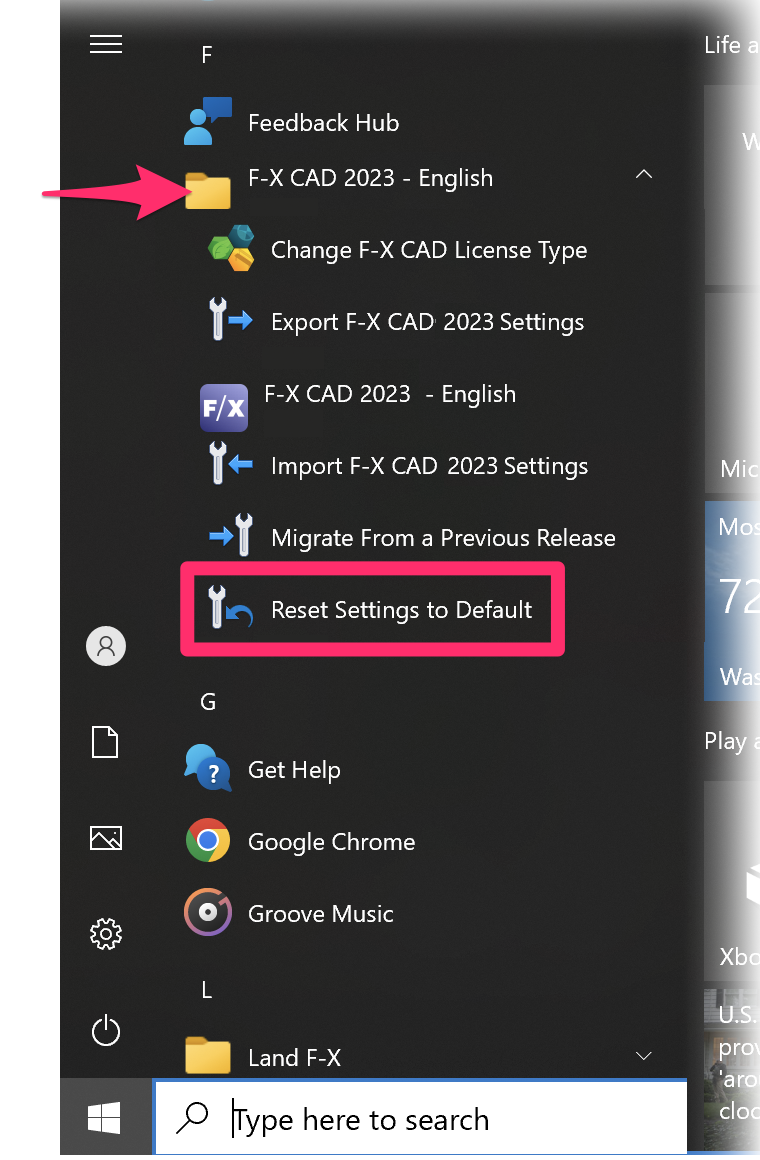Reset AutoCAD Or F X CAD To Defaults
