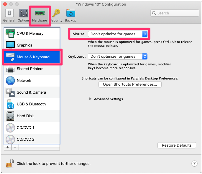 Multiple Windows Open when Hovering Mouse over Icons in Parallels