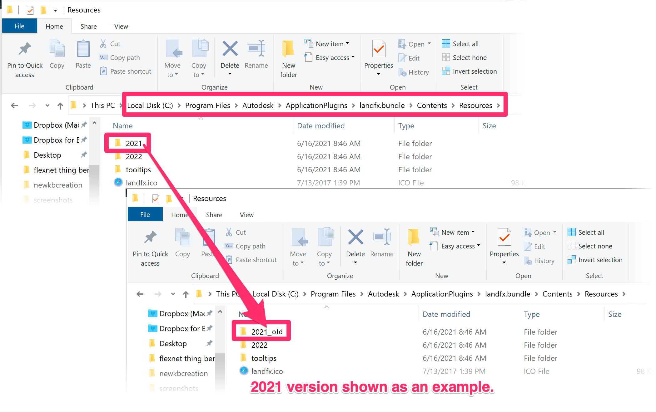 Unload Land F/X from an Older Version of AutoCAD or F/X CAD