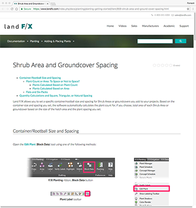 Planting Features