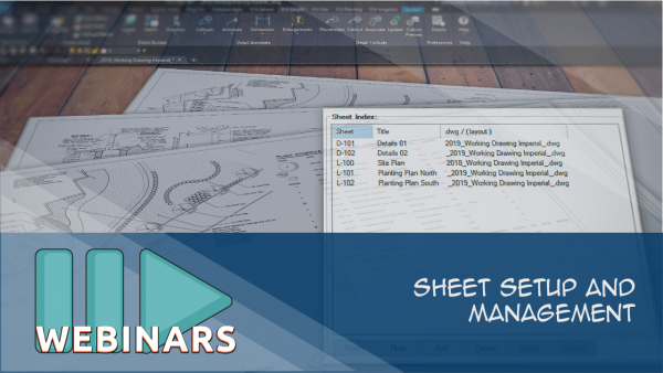 Sheet Setup and Management